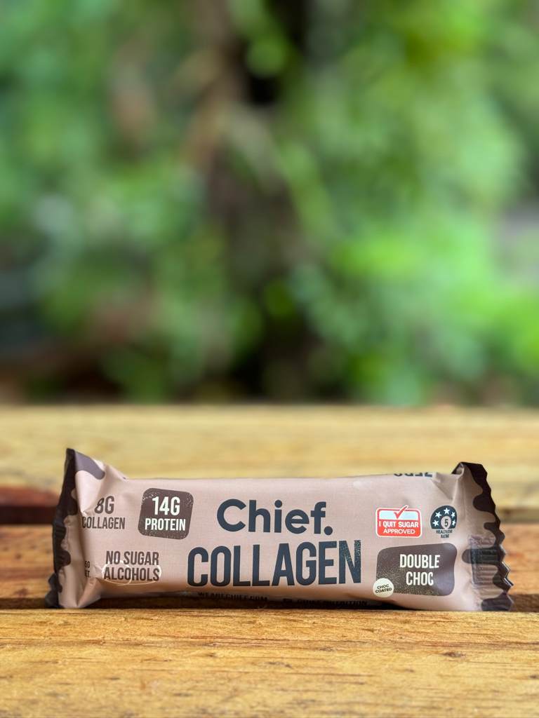 Chief Double Choc Collagen Bar 45g – Ground Grocer