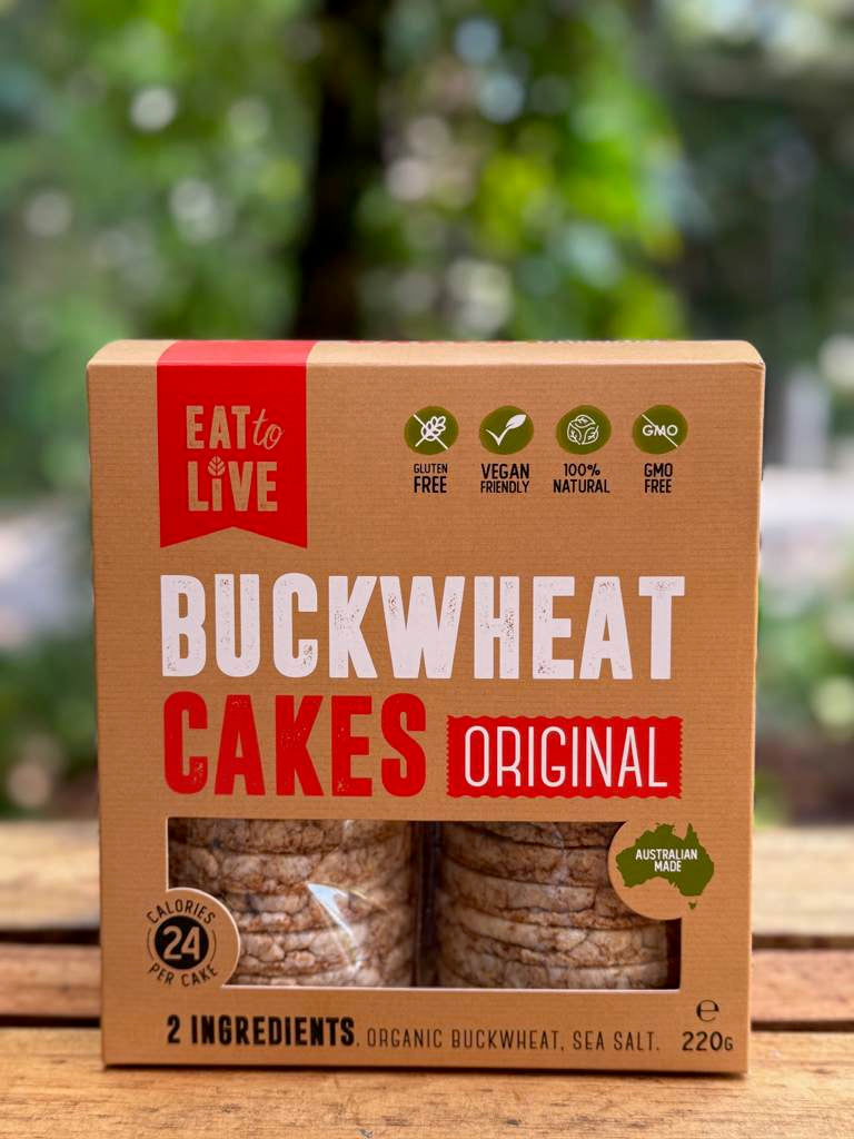 Eat To Live Buckwheat Cakes Original 220g – Ground Grocer